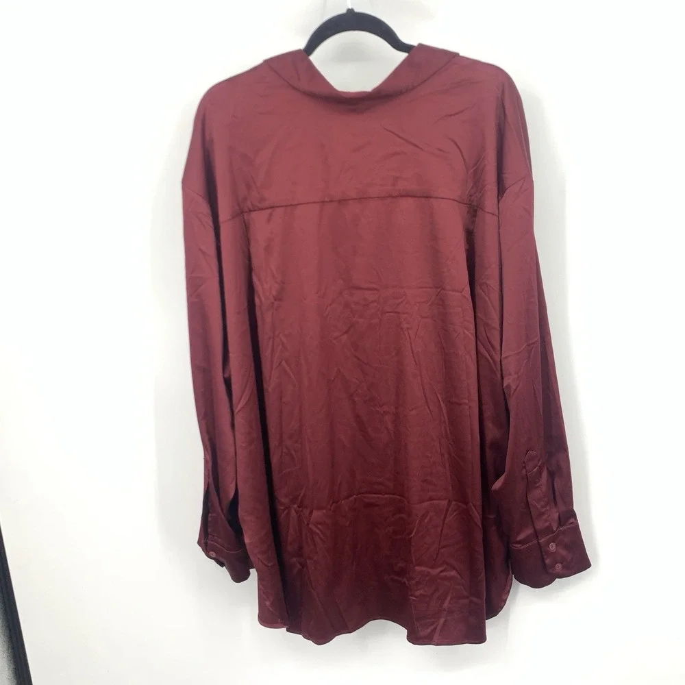 Lane Bryant | Tops | Lane Bryant Women Size 26 28 3x Top Maroon Red ...